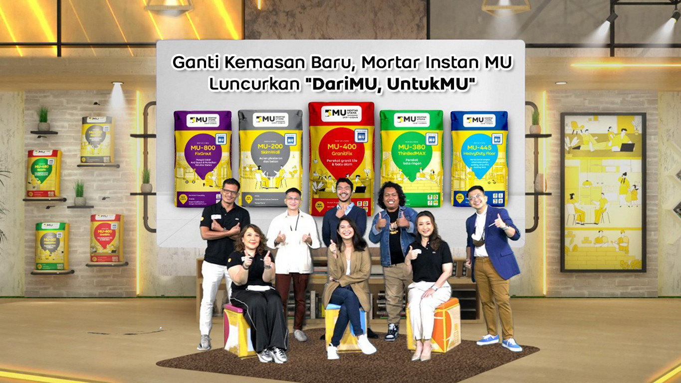Ganti Kemasan Baru, Mortar Instan MU Luncurkan “DariMU, UntukMU ...